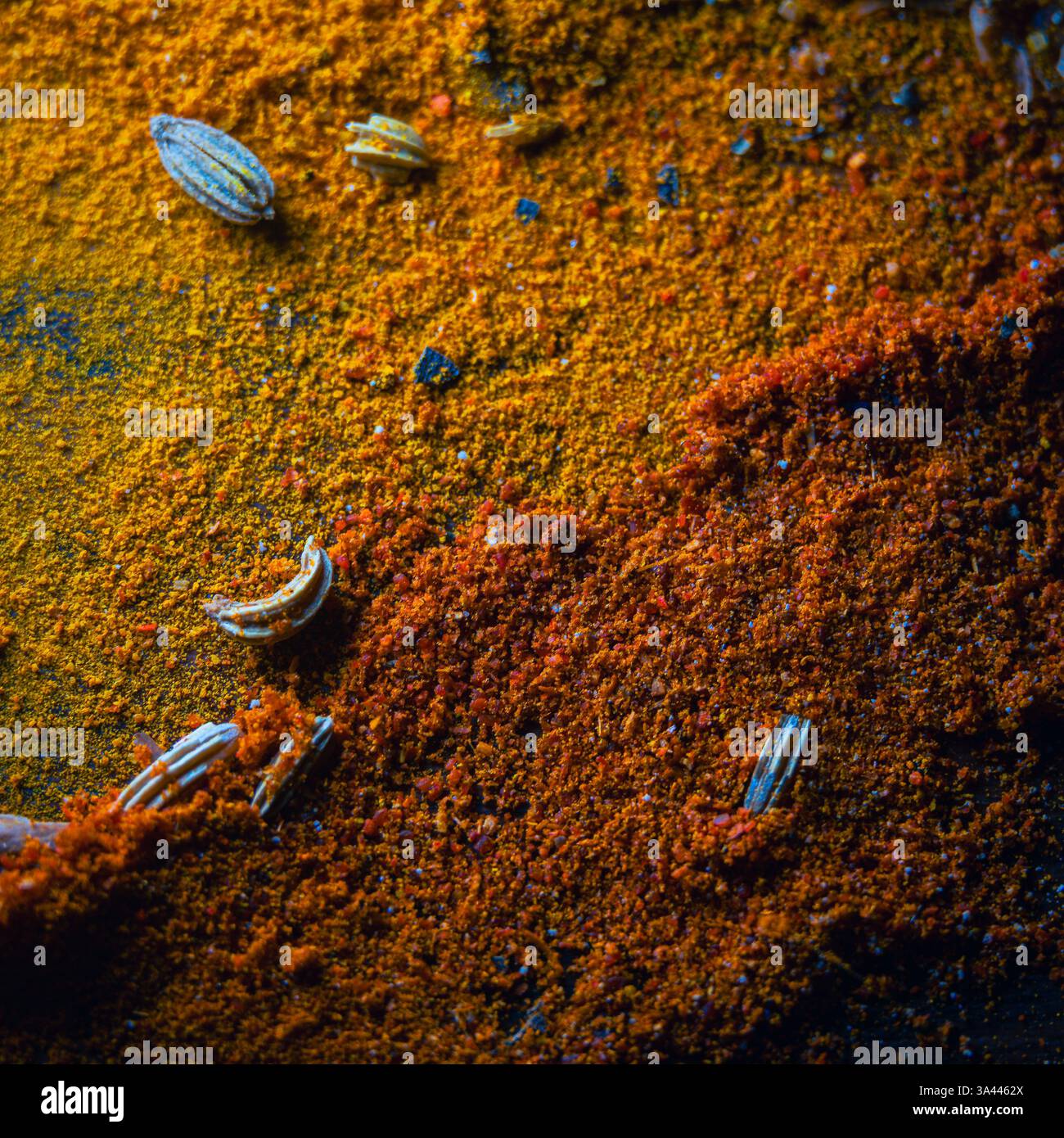 A mixture of colorful spices for backgrounds and textures Stock Photo ...