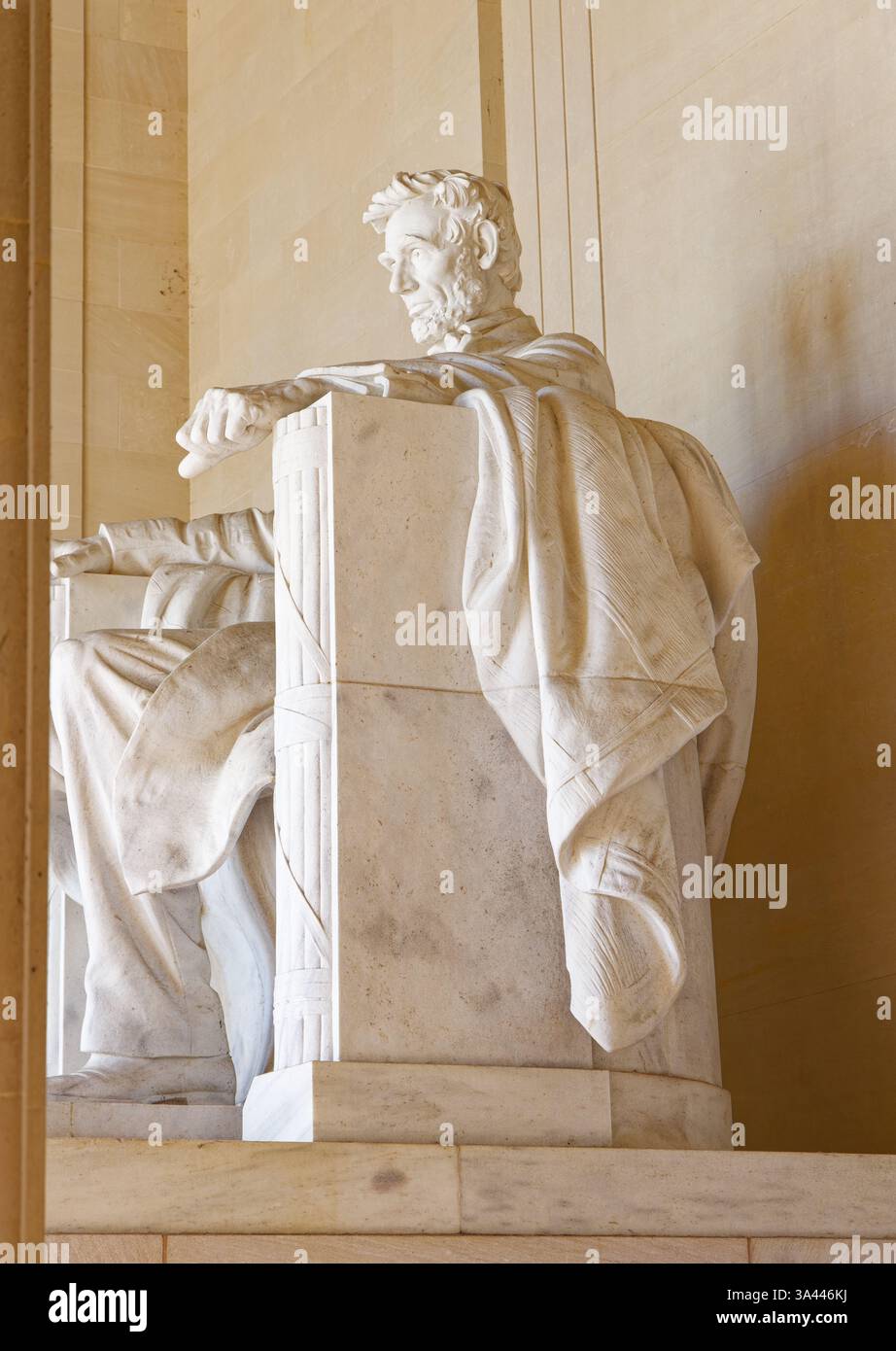 Daniel Chester French designed the 19-foot statue of President Abraham ...
