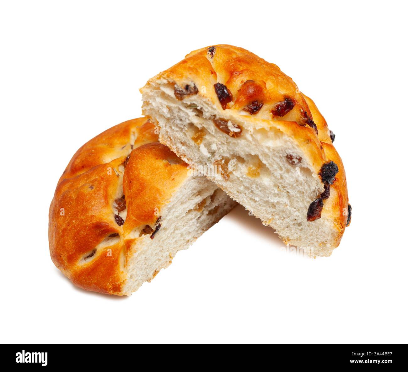 Traditional tuscan sweet bread flavored with rosemary and filled with ...