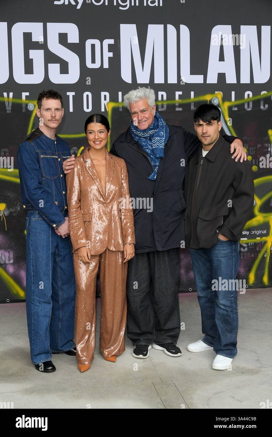 Milano, Italy. 18th Mar, 2025. Milano, Photocall "Gangs of Milano - Le ...
