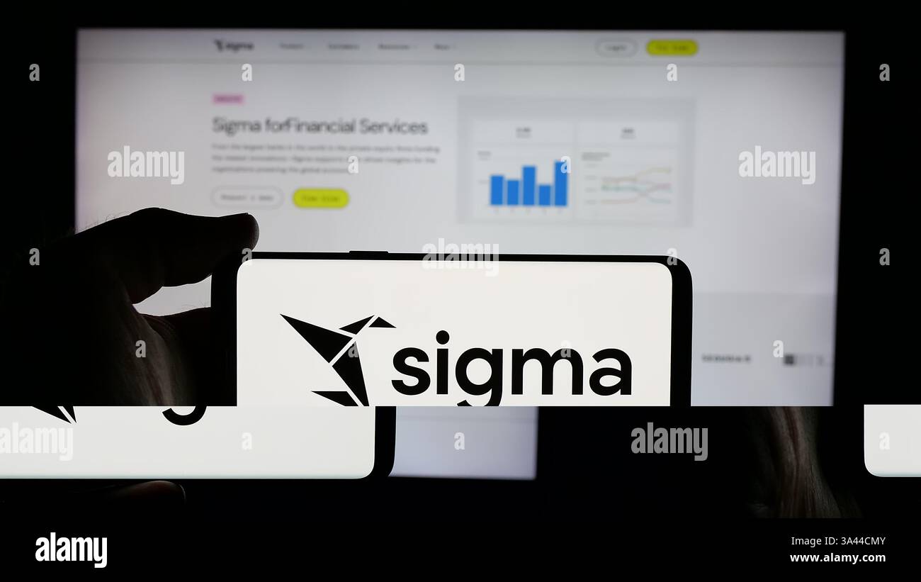 January 24, 2025, Germany: In this photo illustration, a person is holding a cellphone with the ...