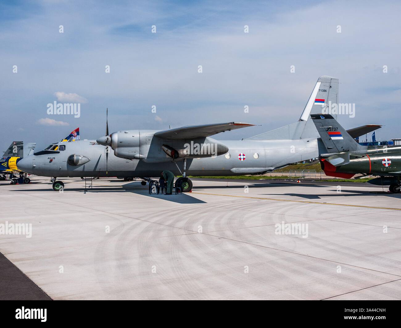 Belin, Germany - June.11.2010: Serbian Air Force Antonov An-26 Curl ...