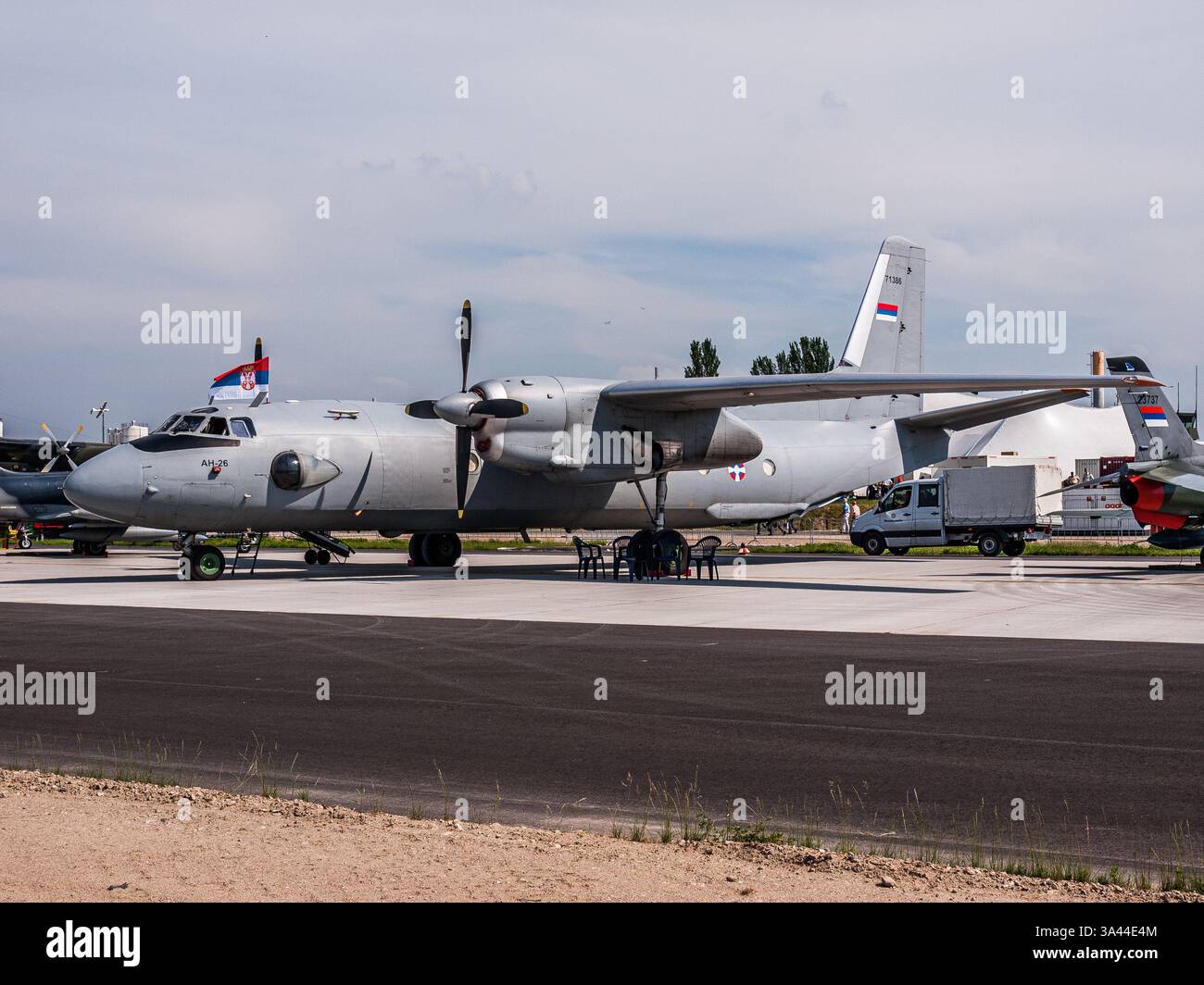 Belin, Germany - June.11.2010: Serbian Air Force Antonov An-26 Curl ...