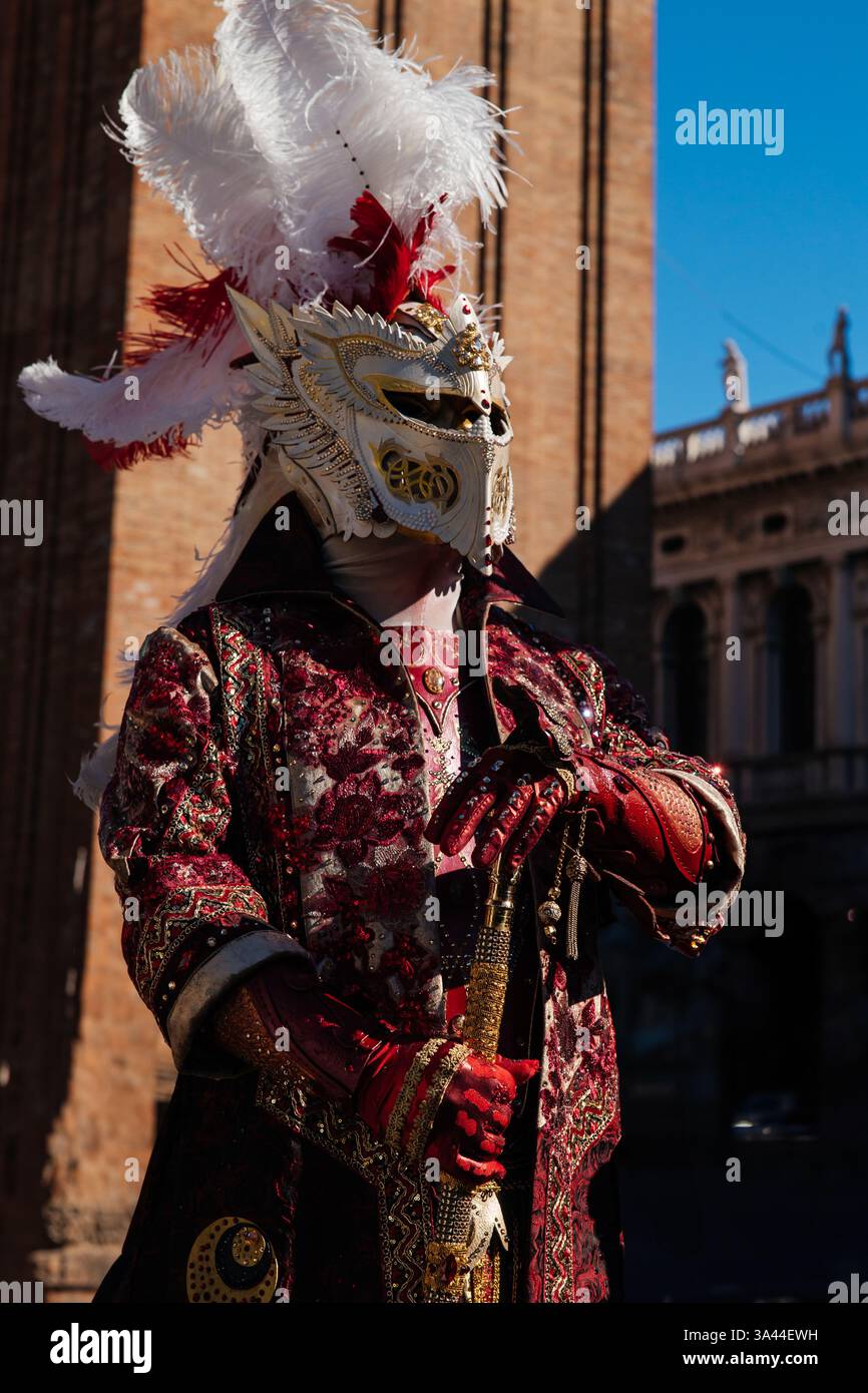 Italian Carnival Character: Masked Figure in Historical Setting Stock ...
