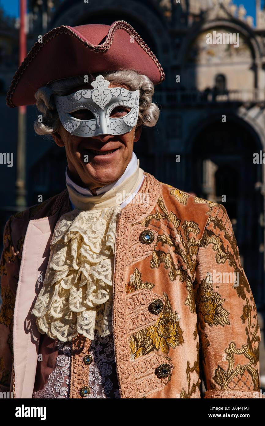 Italian Carnival Character: Masked Figure in Historical Setting Stock ...