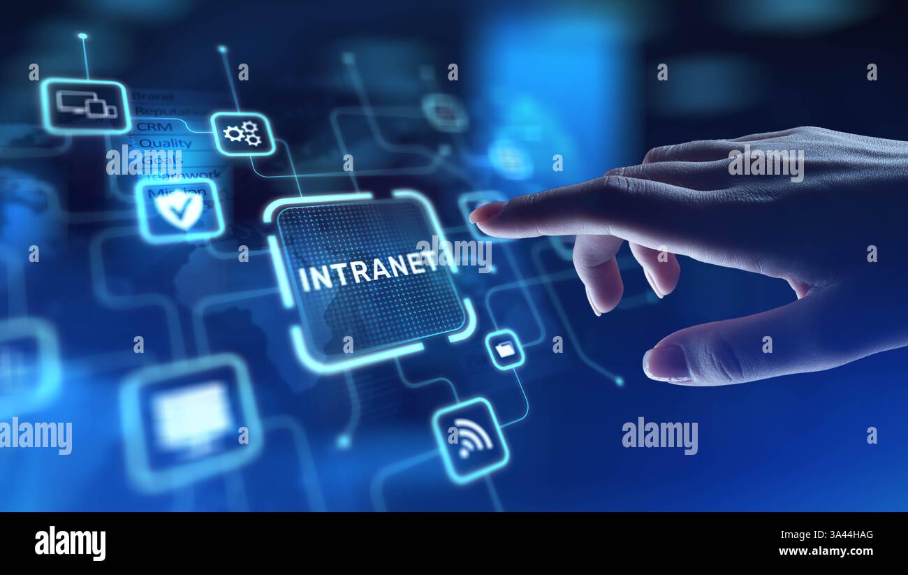 Intranet Enhancing Internal Communication and Collaboration, projection ...