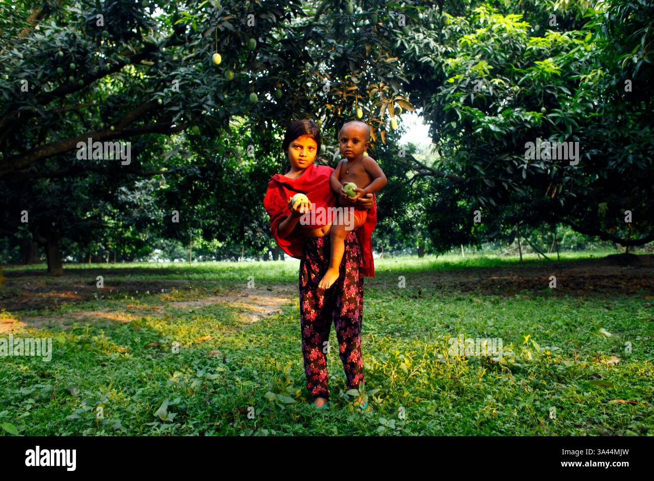 Women and children collecting fruits hi-res stock photography and ...