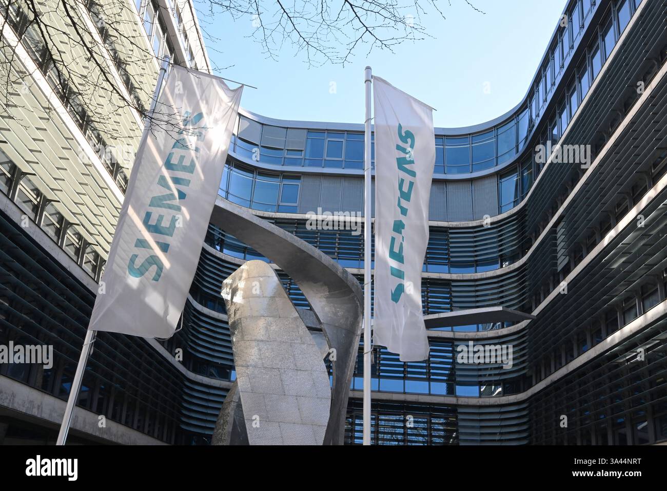 Munich, Germany. 18th Mar, 2025. The word "Siemens" can be seen on ...