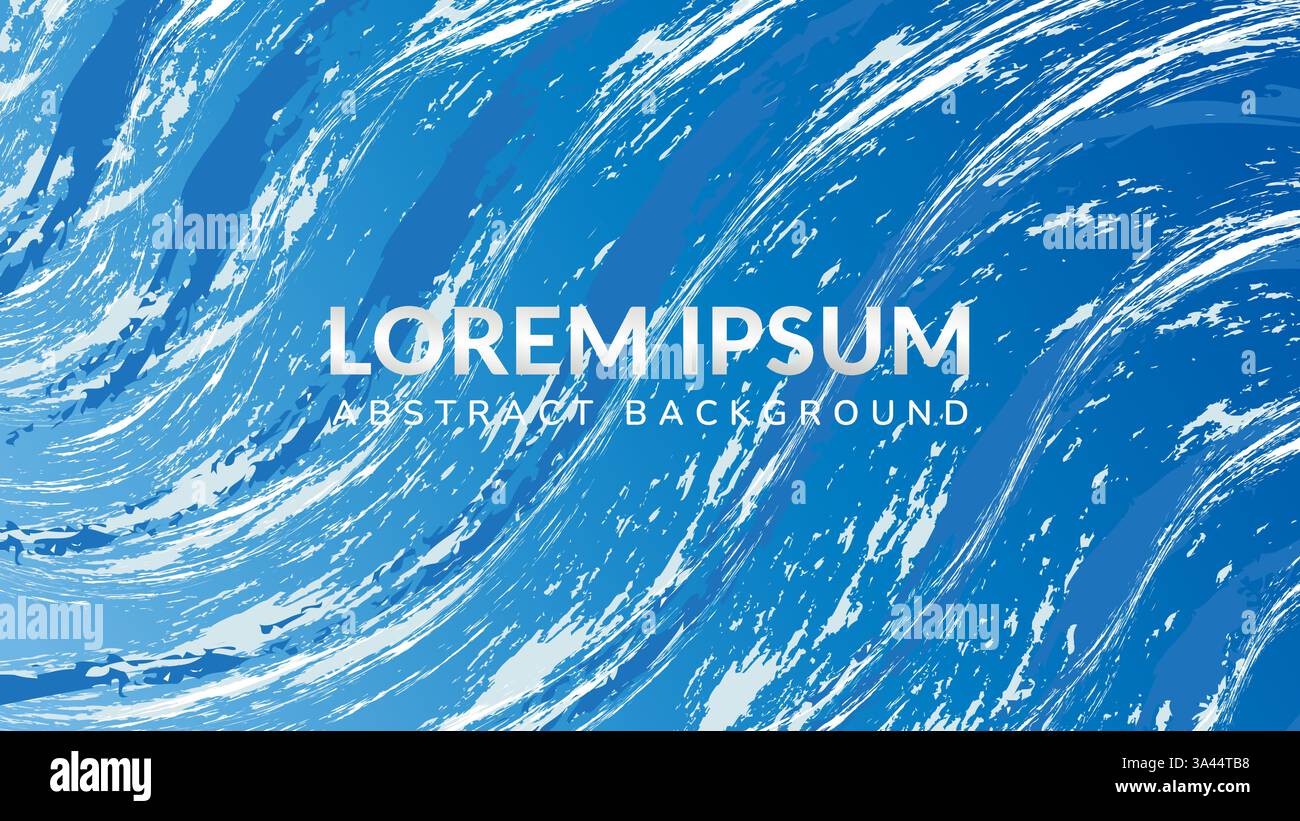 Abstract Blue Water Flow. A textured abstract background with natural ...