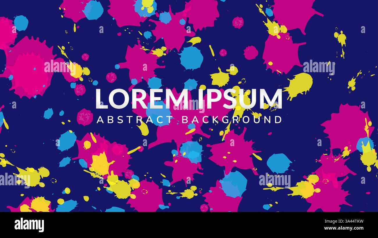 Colorful Paint Splatter Background. An artistic abstract background ...