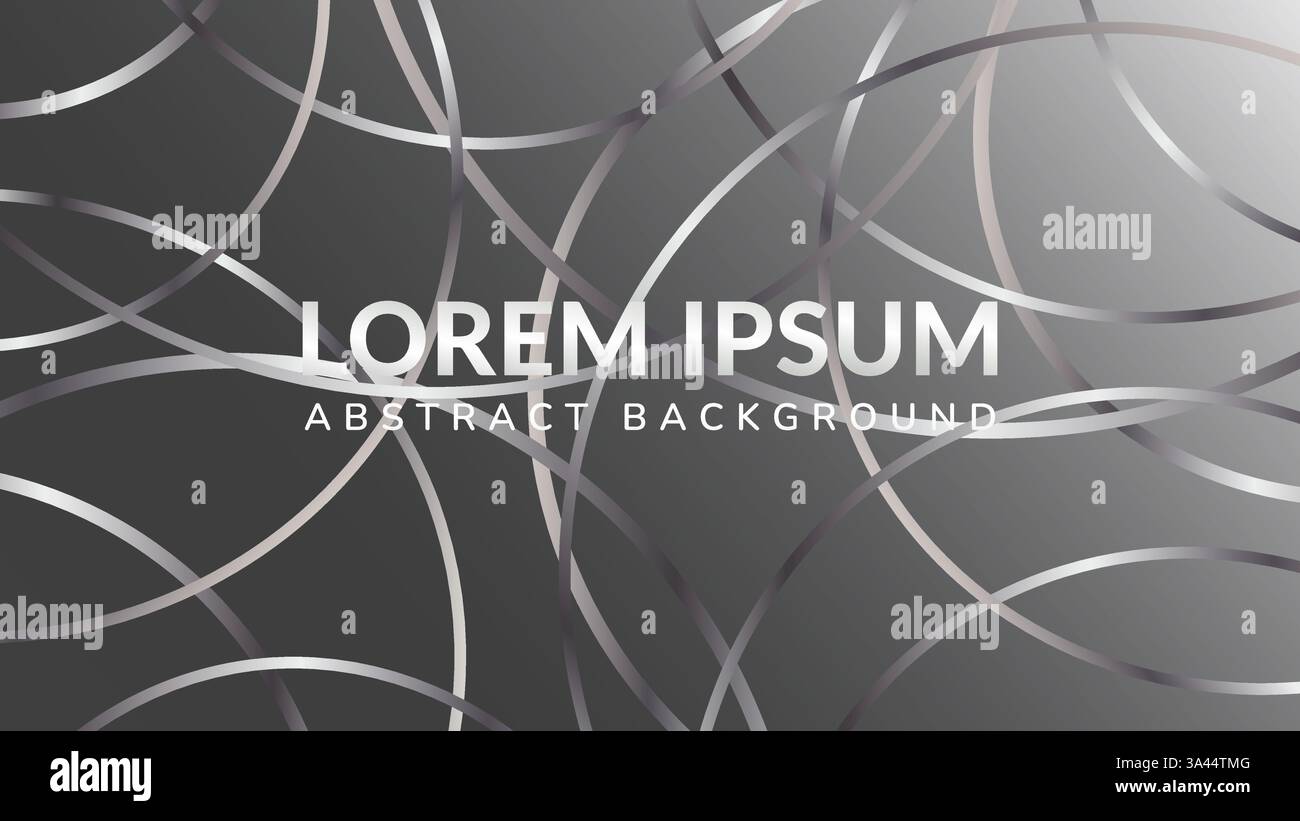 Abstract Gray Circle Lines. An elegant abstract background with silver ...