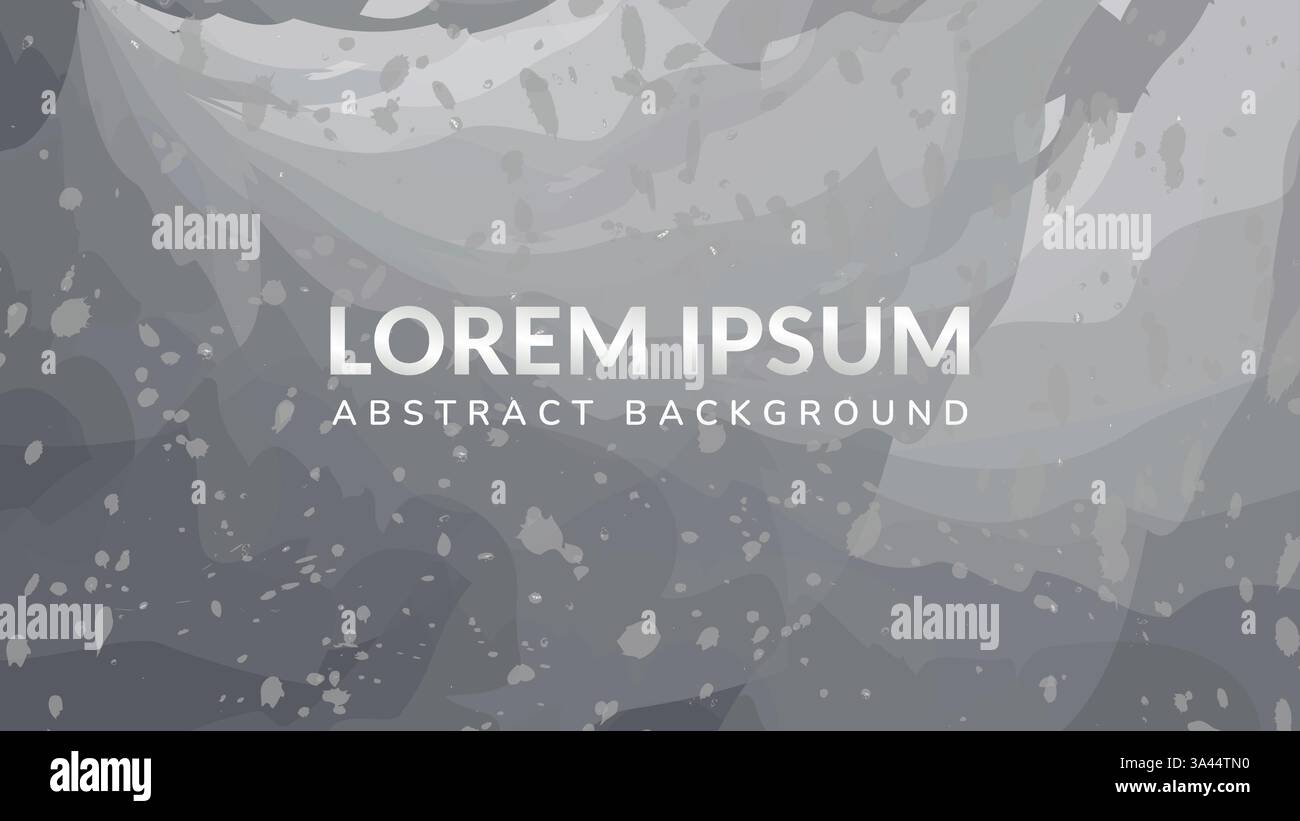 Abstract Gray Texture with Splatters. An artistic abstract background ...