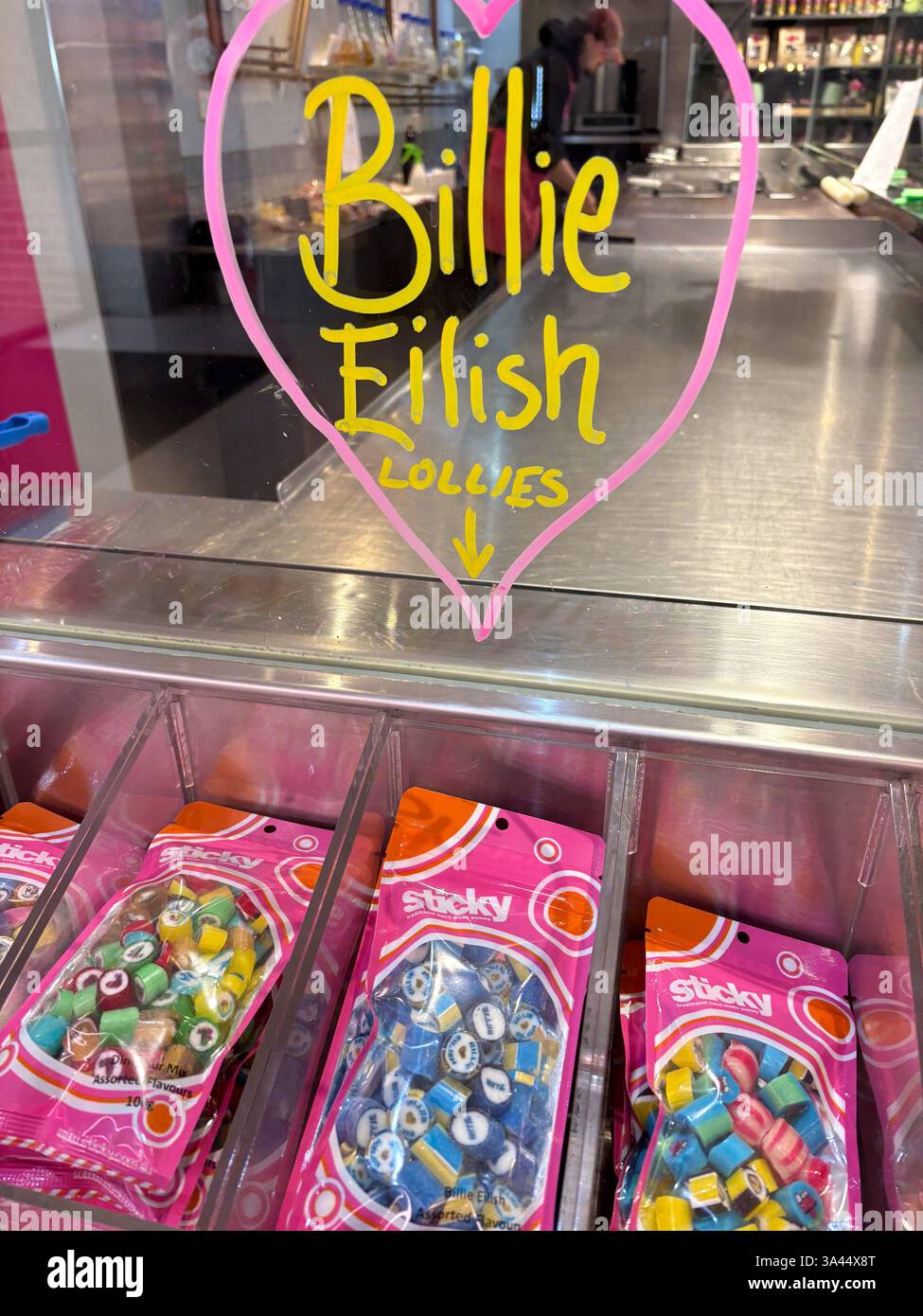 The "sticky" candy store in Sydney Australia selling Billie Eilish ...