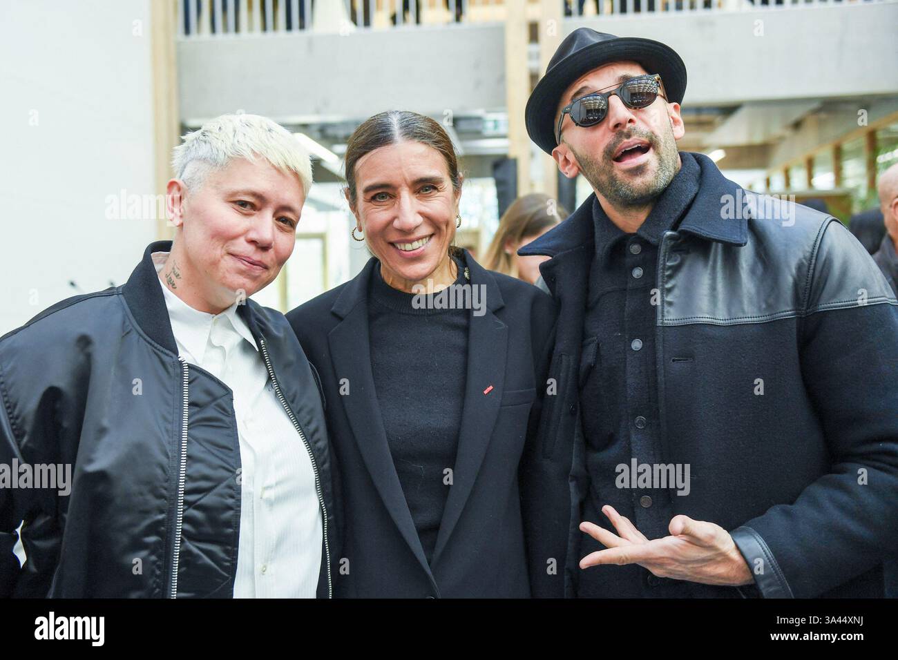 Jennifer Cardini, Blanca Li and JR attending the Freestyle Villette ...