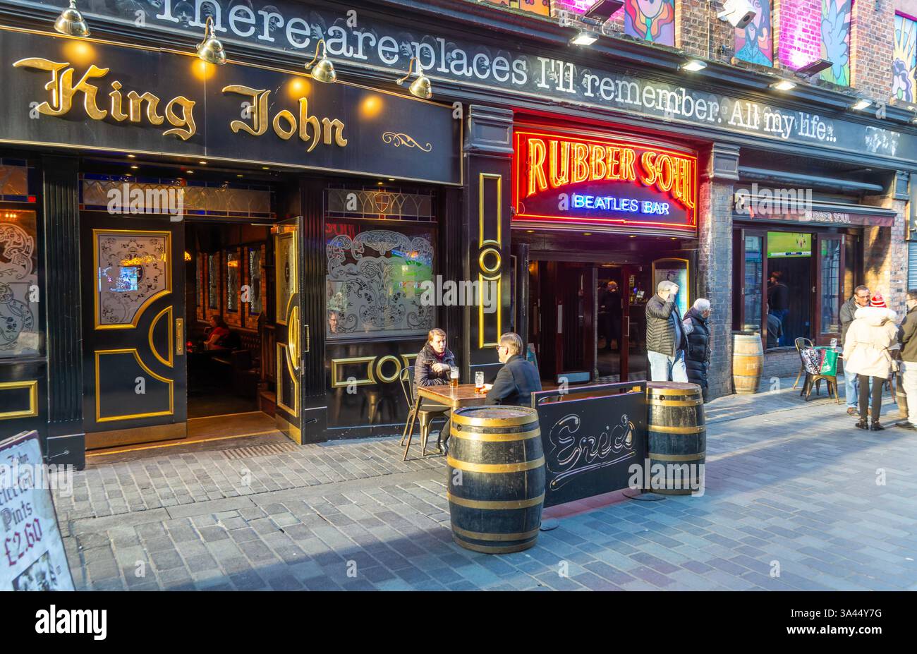King John pub, Rubber Soul Beatles bar, Mathew Street, Liverpool ...