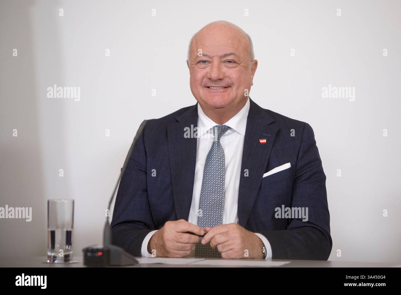 AUSTRIA; VIENNA; 20250318; Federal Chancellor Christian Stocker (OeVP ...