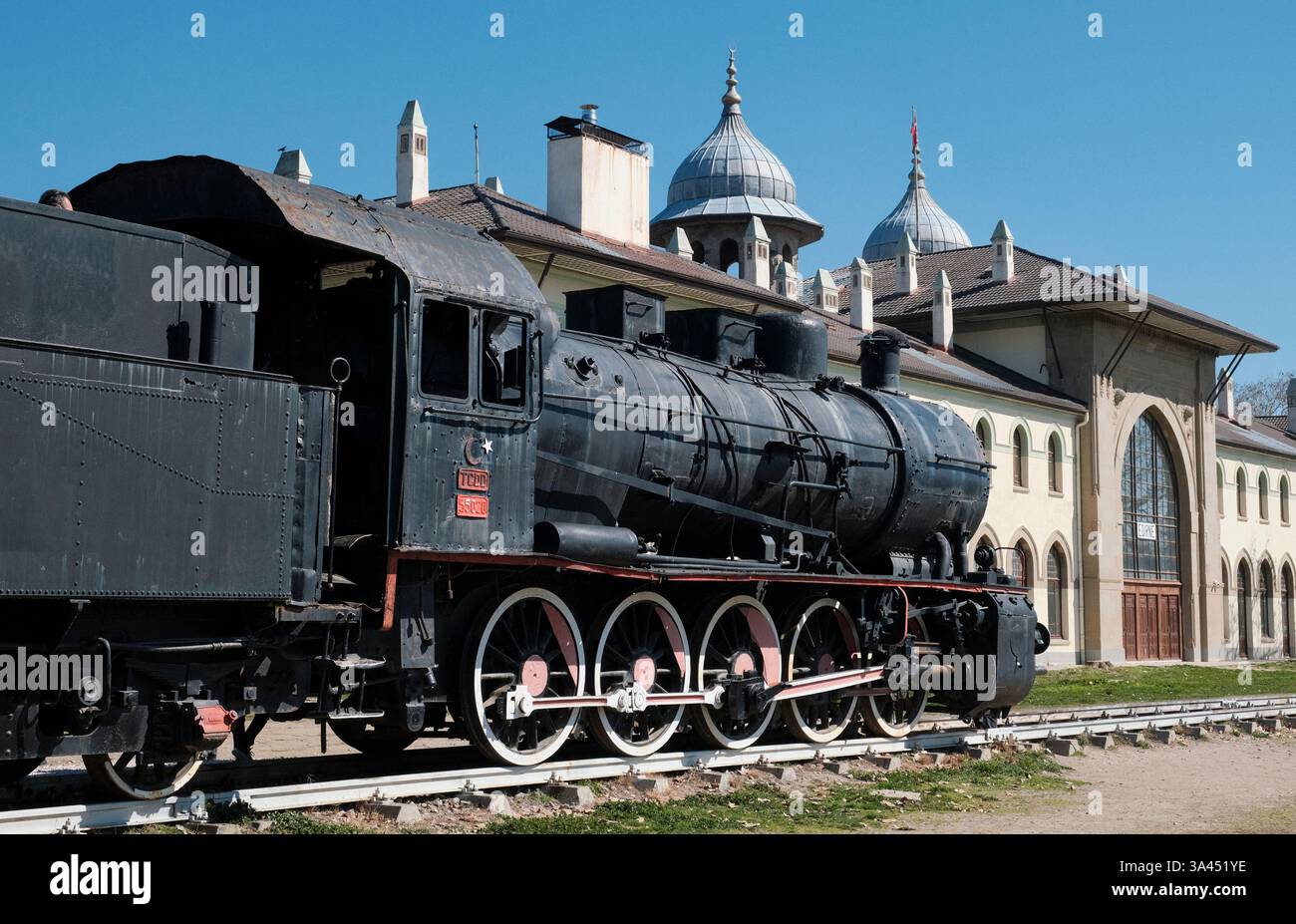 Turkey. Edirne; view of the original Orient Express train in the railway station Stock Photo - Alamy