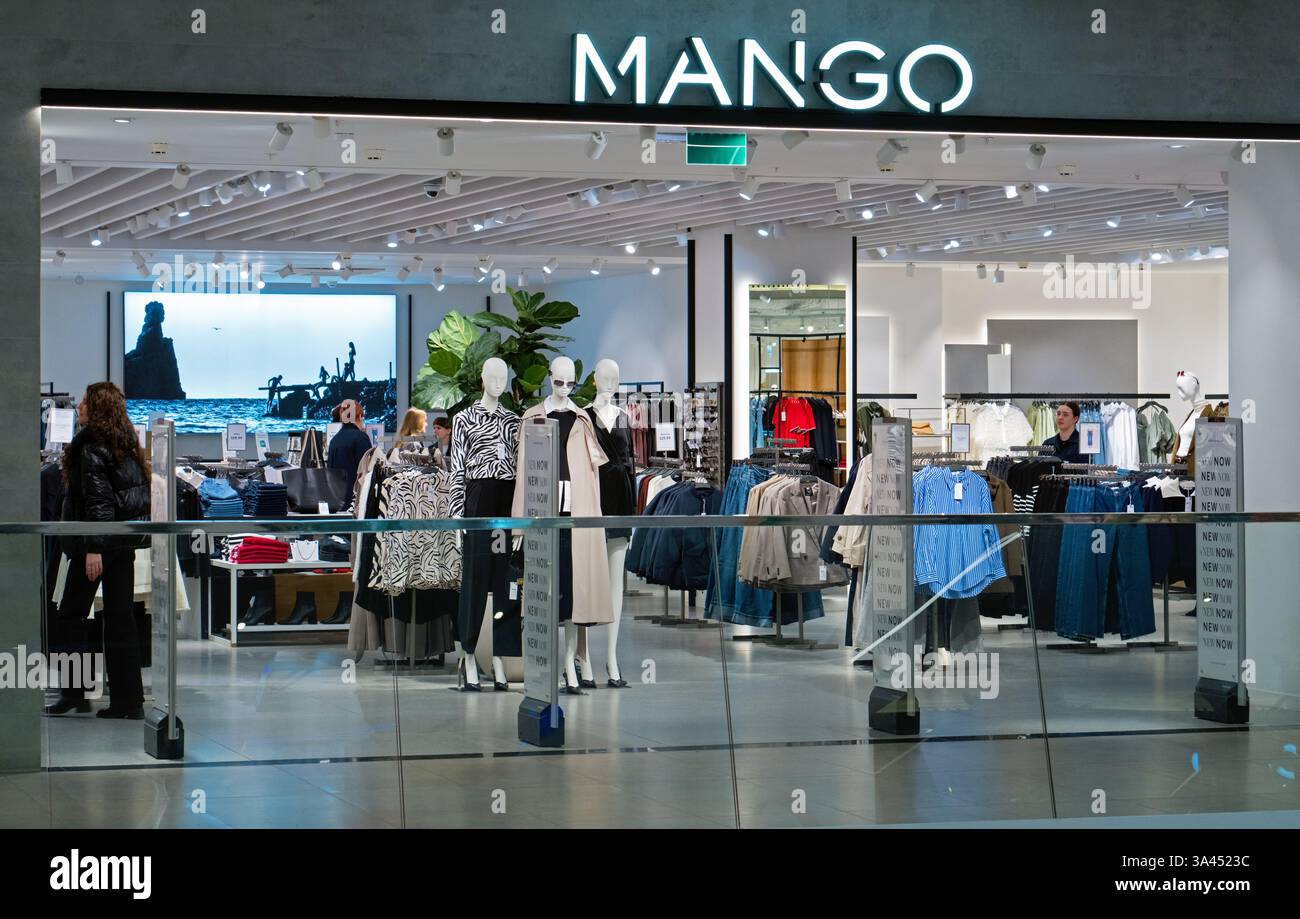 MANGO clothing store. Minsk, Belarus - March 16, 2025 Stock Photo - Alamy