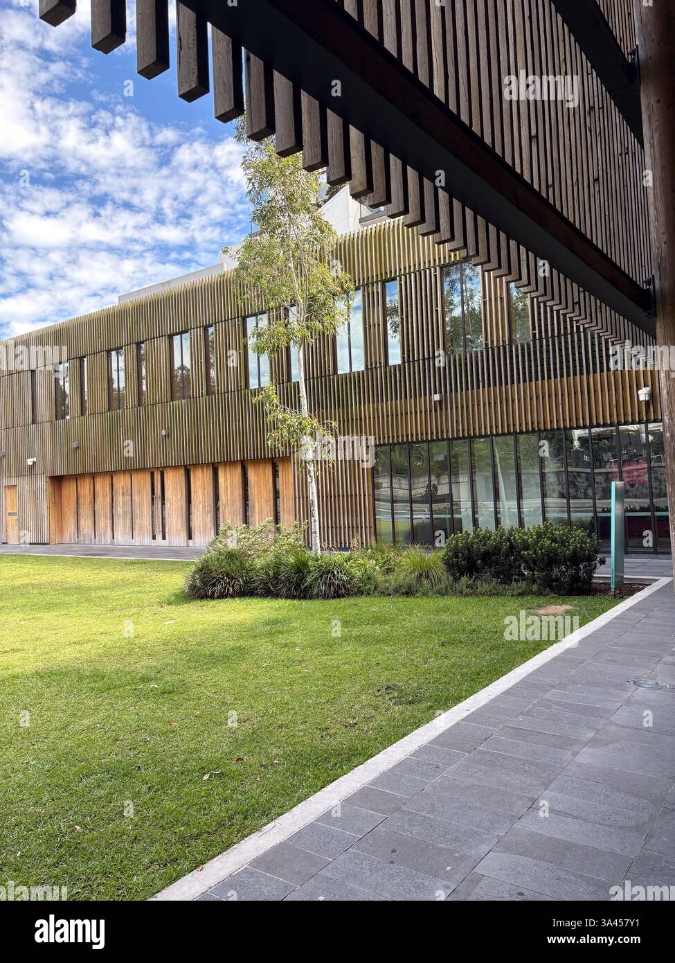 Modern architecture and design of the Marrickville Library building ...