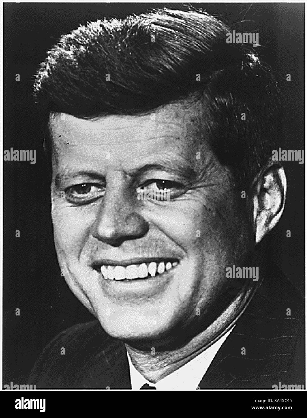 Undated head shot of John Fitzgerald Kennedy, 35th President of the ...