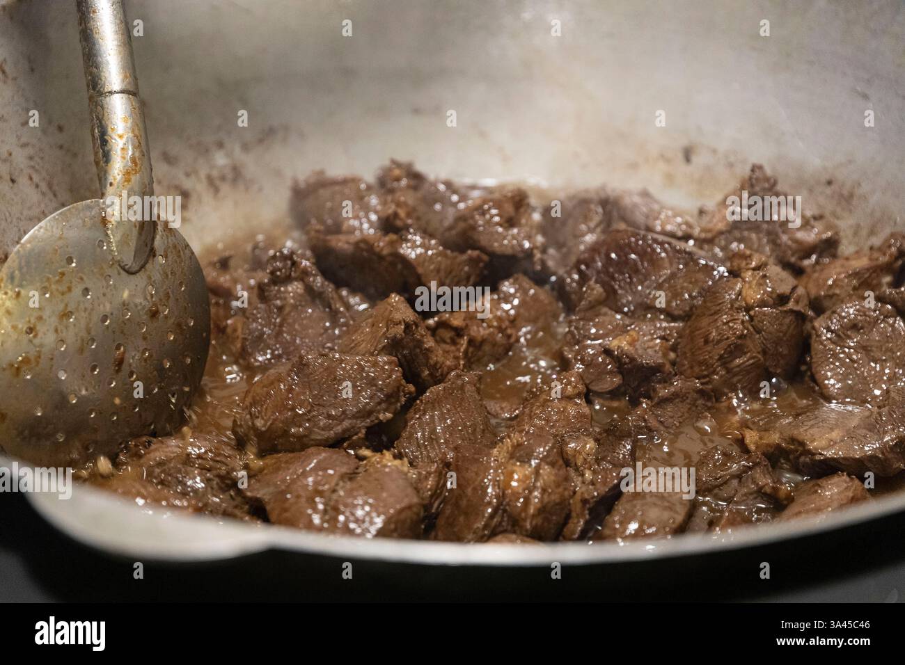 Pieces stewed beef in hi-res stock photography and images - Alamy