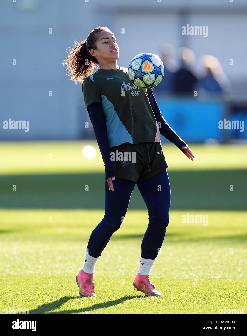 Manchester City's Mary Fowler during a training session at Joie Stadium ...
