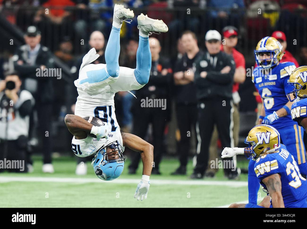 Vancouver, Canada. 17th Nov, 2024. Toronto Argonauts' Dejon Brissett ...