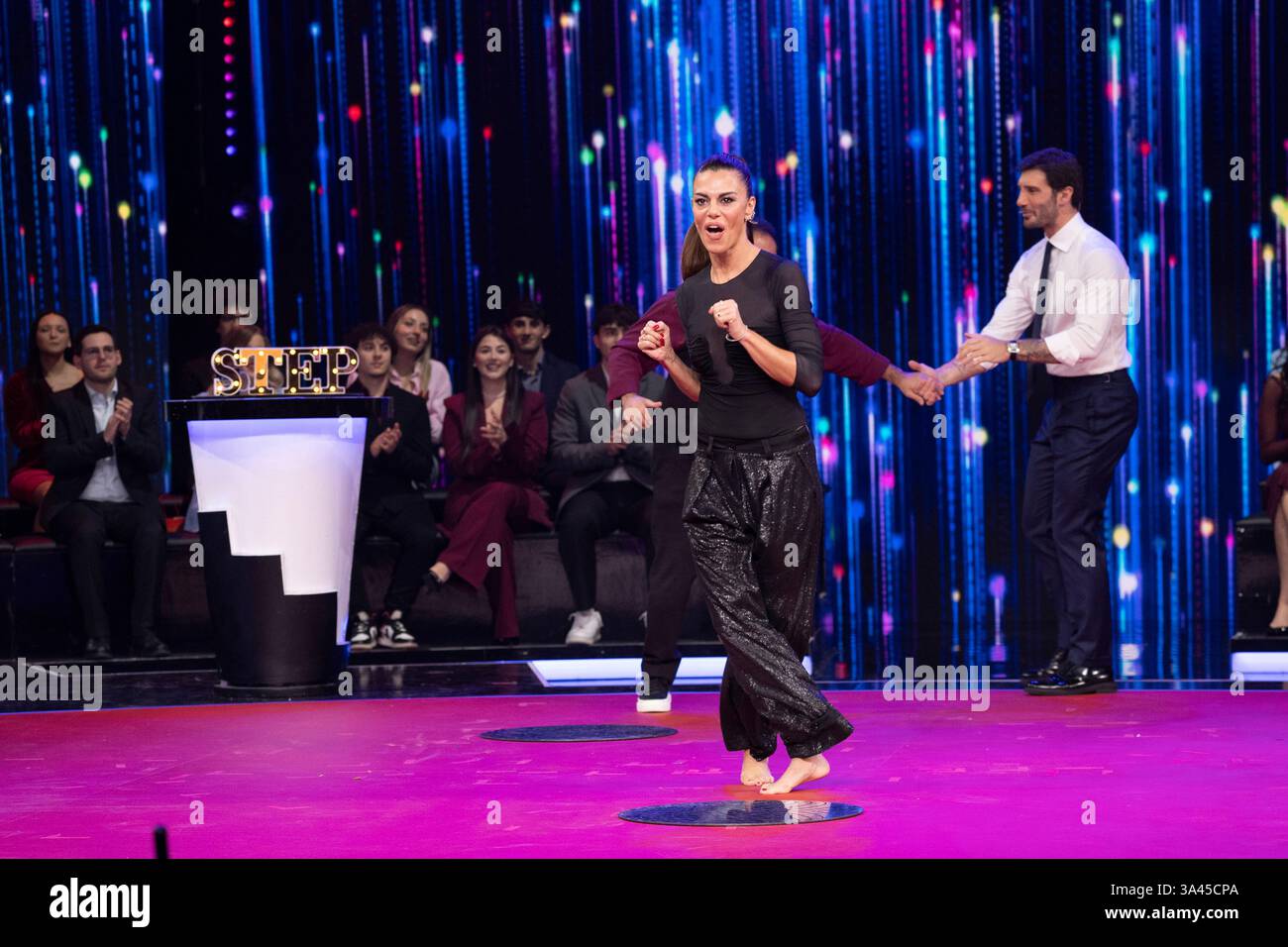 Bianca Guaccero dance during the 8th episode of the Rai 2 TV show "Step ...