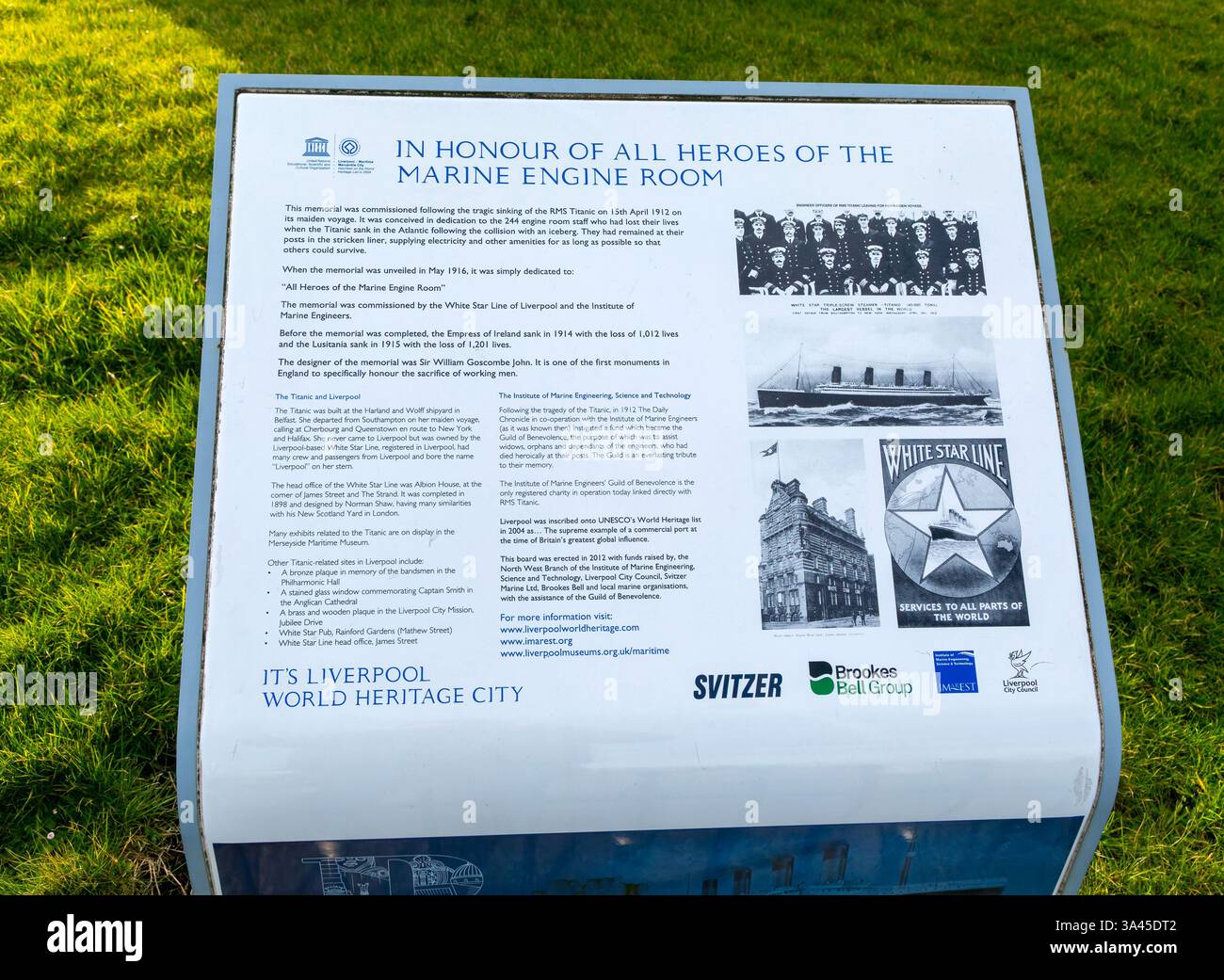 Memorial in Honour of All Heroes the Marine Engine Room, Liverpool ...