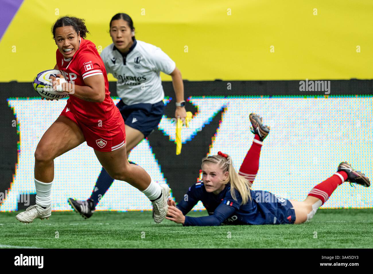 Vancouver, Canada. 29th Sep, 2024. Canada's Fancy Bermudez pulls away ...