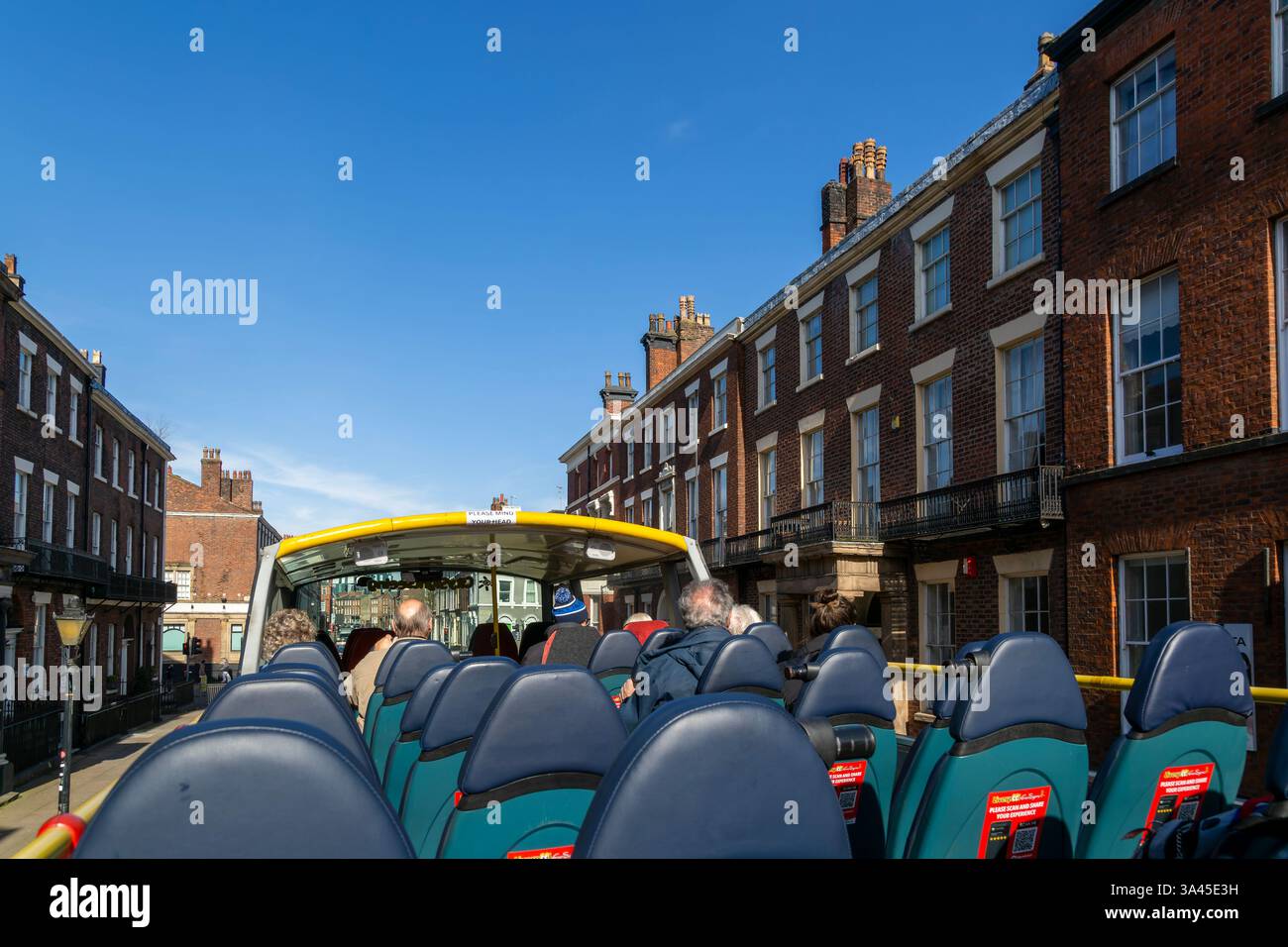 Liverpool City Sights red double-decker open -top tour bus, Hope Street ...