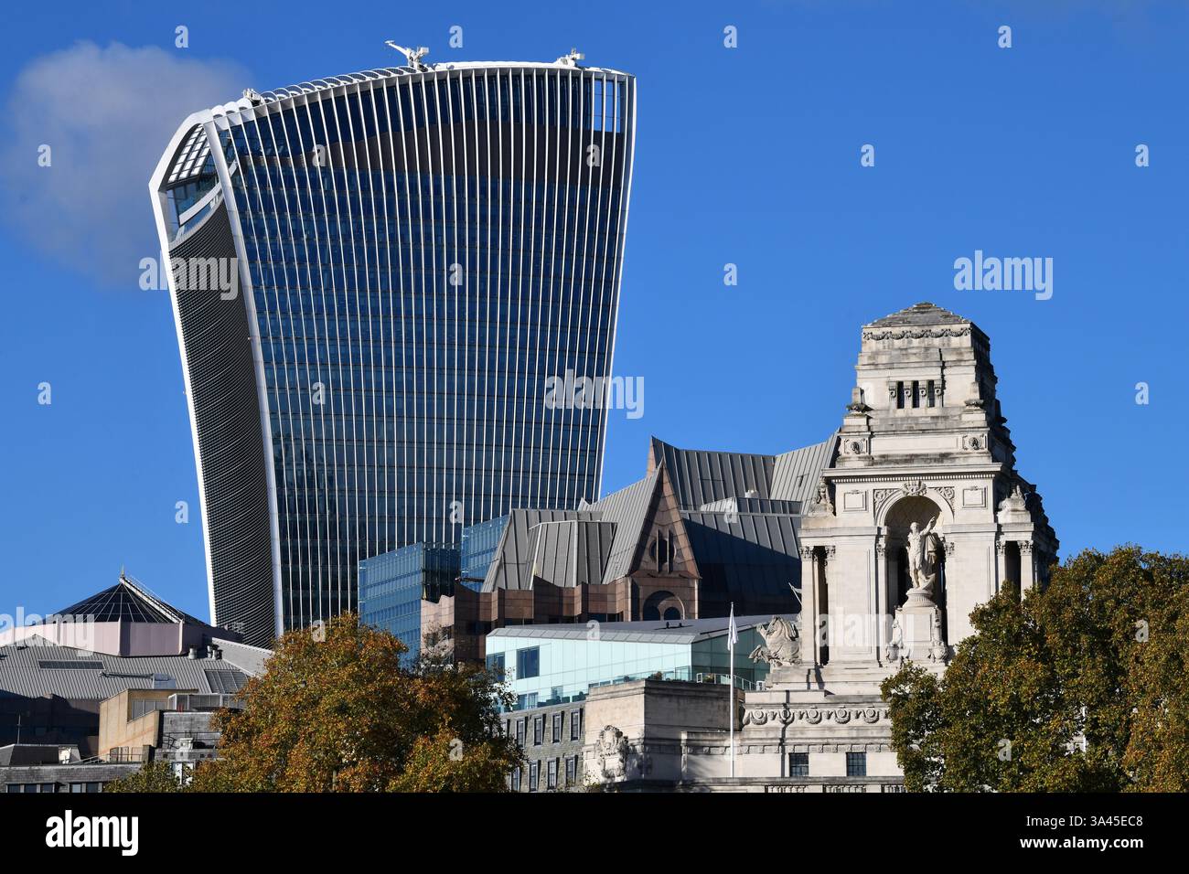 Contrast between the former port of London authority building and the ...