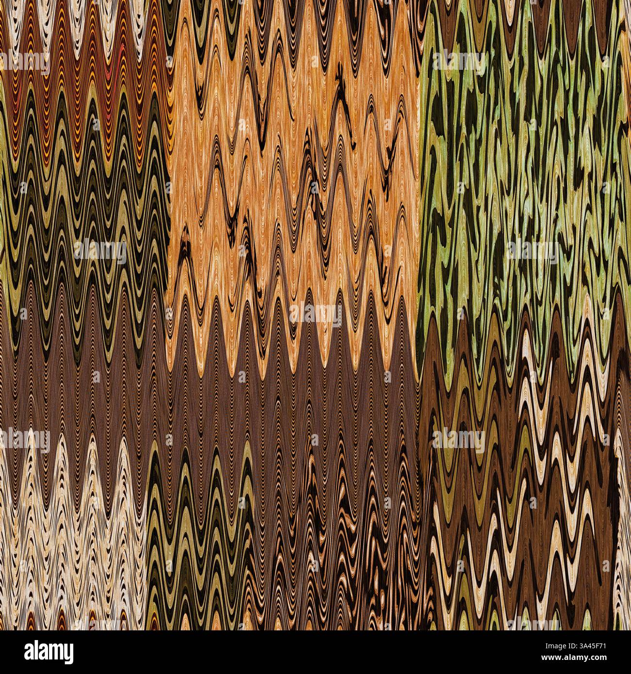 Fall colour wavy marble effect seamless pattern background. Drip style ...