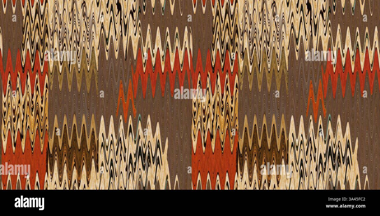 Fall colour wavy marble effect seamless border pattern background. Drip ...