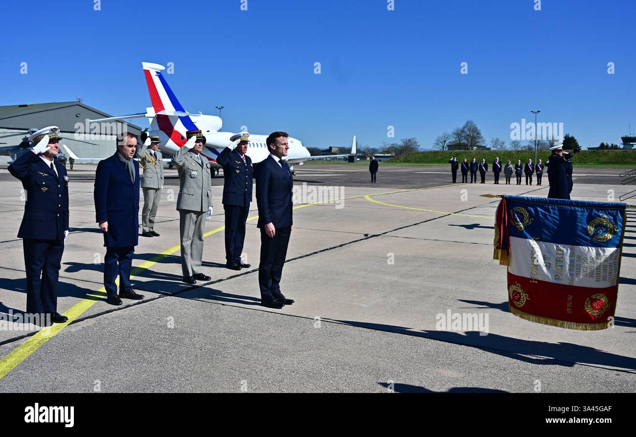 France's Minister of Armed Forces Sebastien Lecornu, Chief of Staff of ...