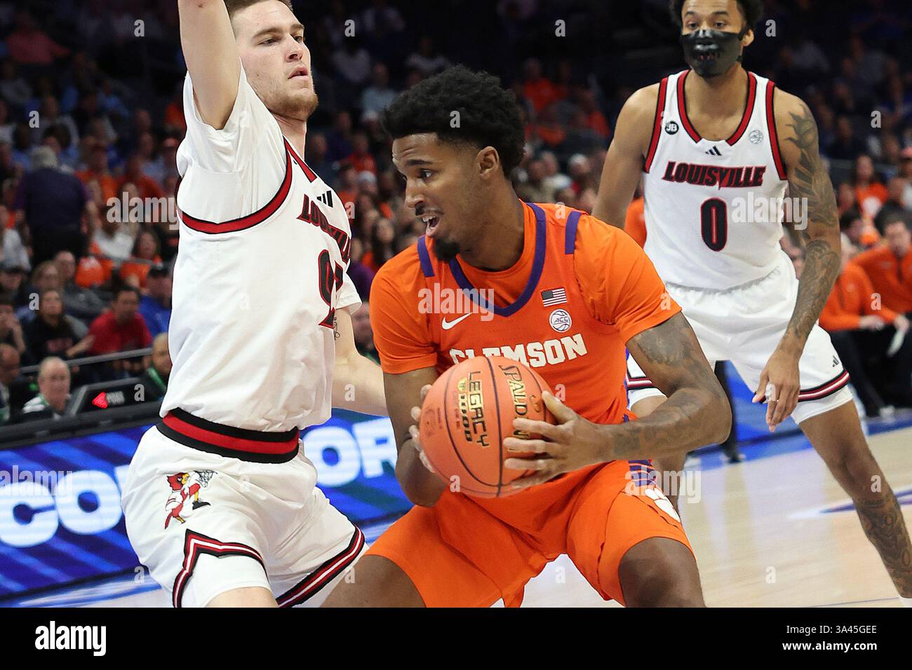 CHARLOTTE, NC - MARCH 14: Clemson Tigers forward Chauncey Wiggins (7 ...