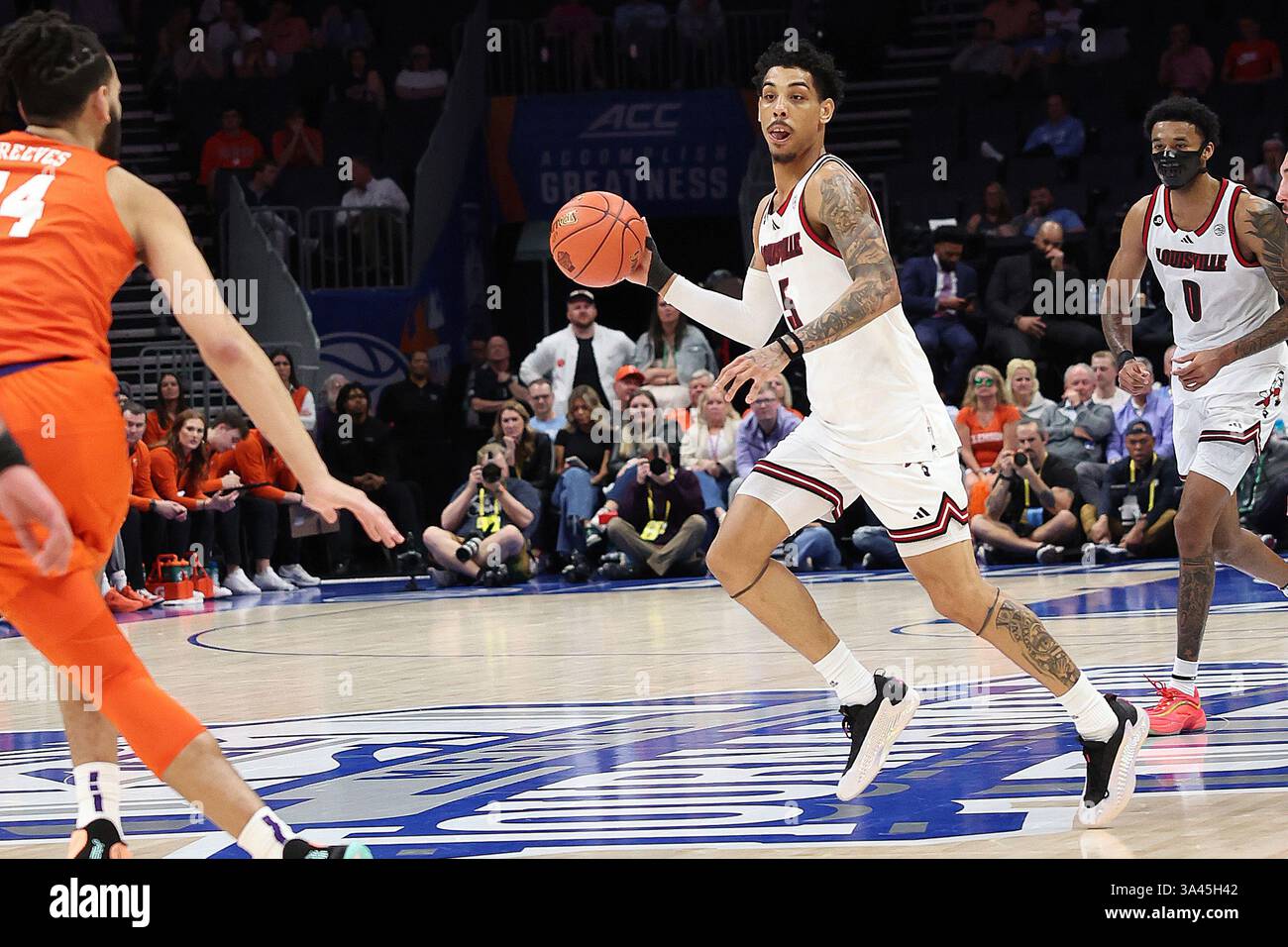 CHARLOTTE, NC - MARCH 14: Louisville Cardinals guard Terrence Edwards ...