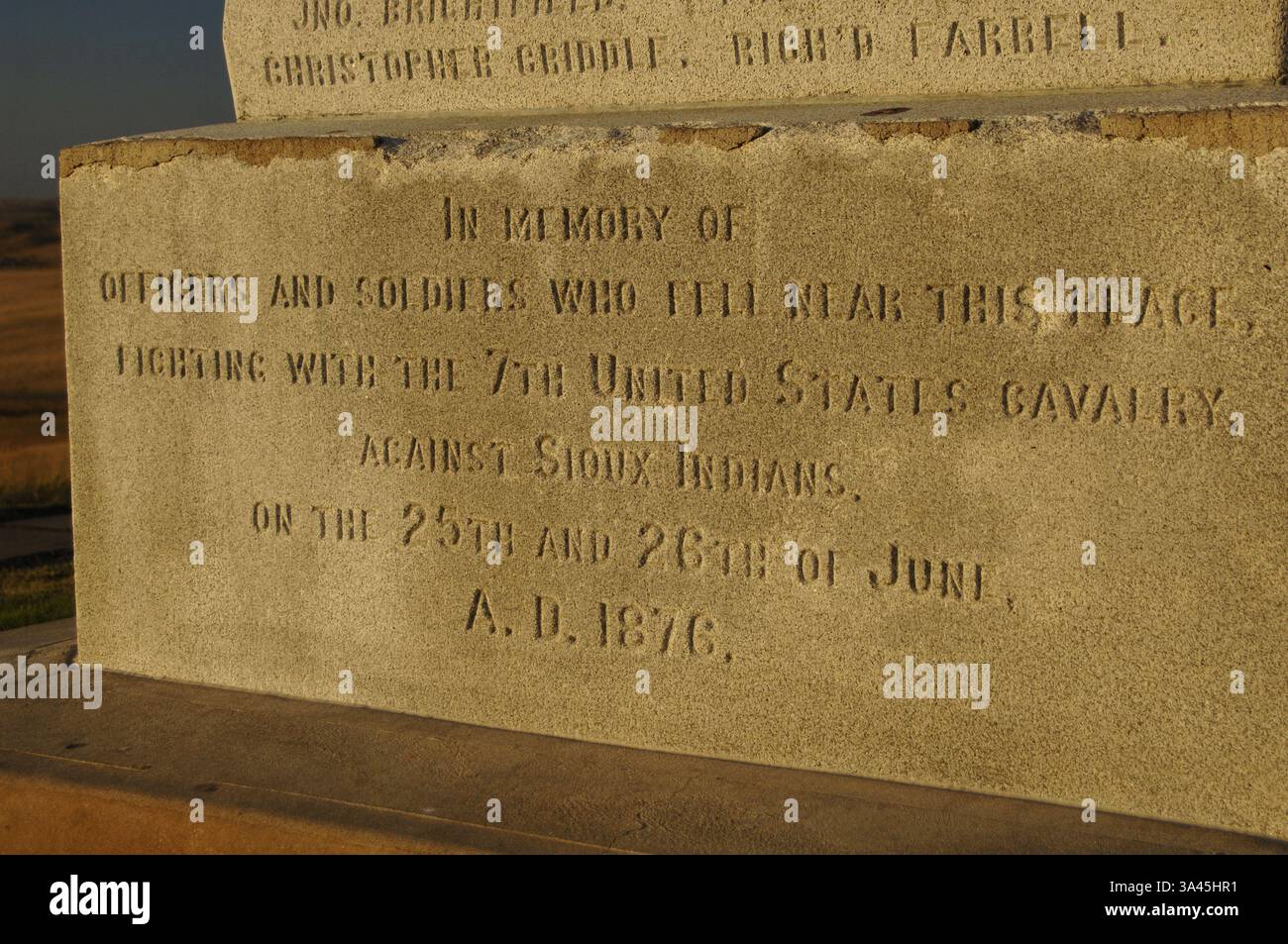 Little Bighorn Battlefield National Monument. Memorial to the Battle of ...