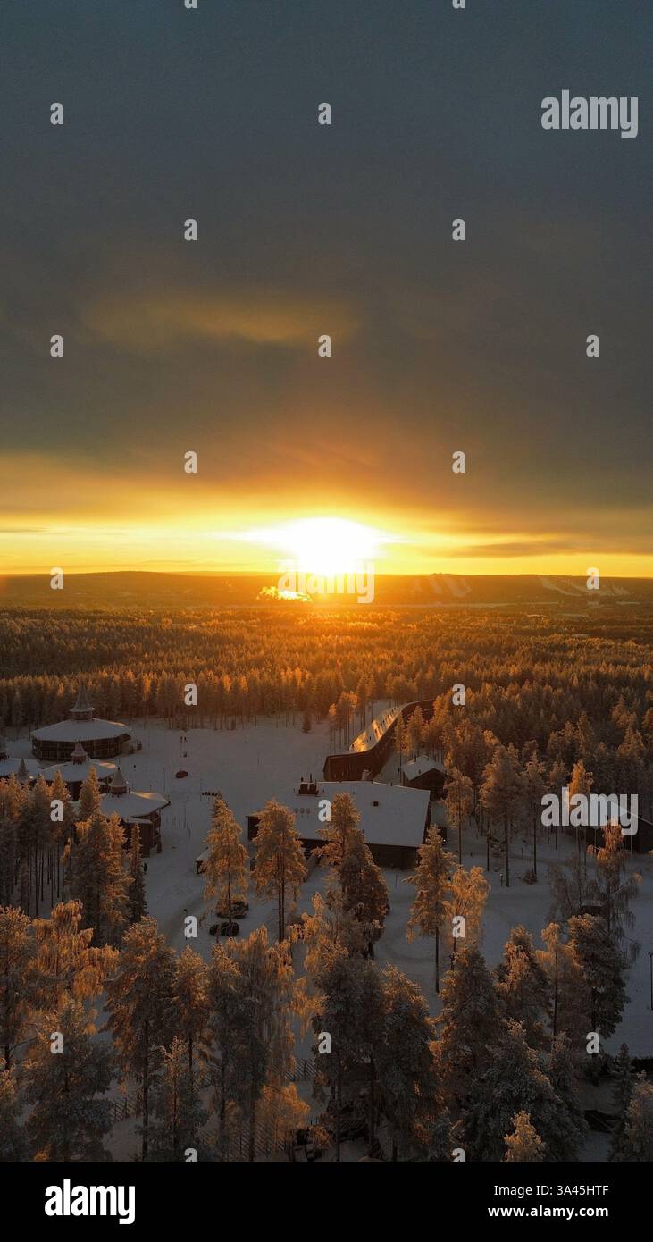 Twilight over forest hi-res stock photography and images - Alamy