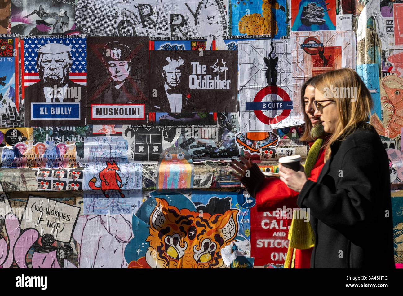18/03/2025. London, UK Street art has appeared in Brick Lane by artist ...