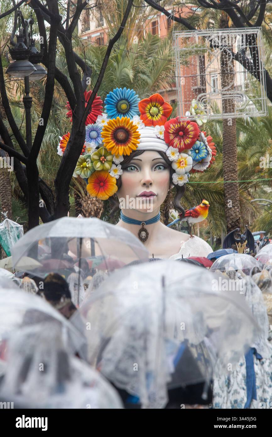 Valencia, Spain, March 18, 2025. On the fourth day of the Fallas ...