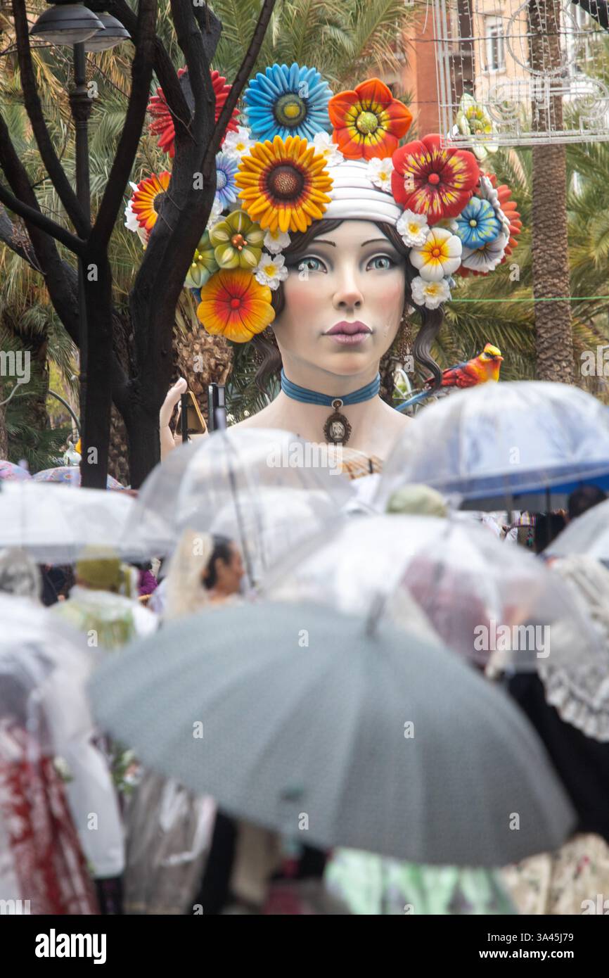 Valencia, Spain, March 18, 2025. On the fourth day of the Fallas ...