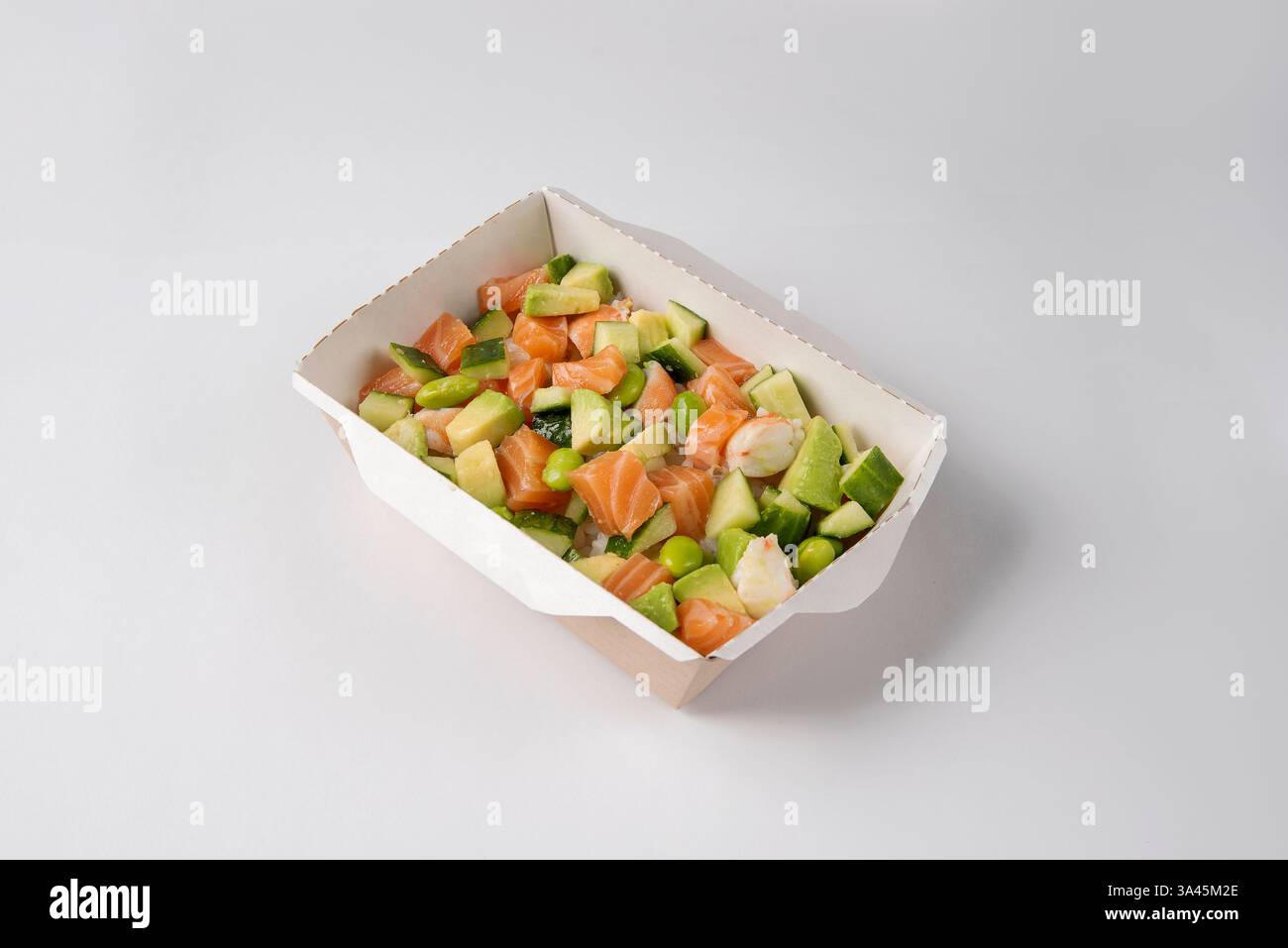 Hawaiian ahi Salmon poke bowl Stock Photo - Alamy