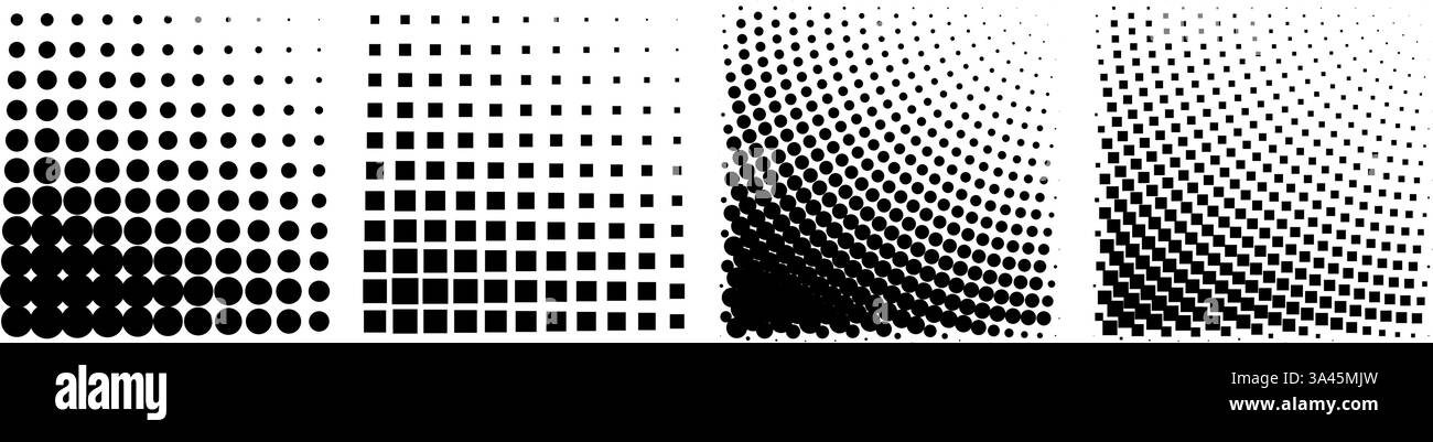 design elements. Halftone dotted frames. Vector illustration Stock ...