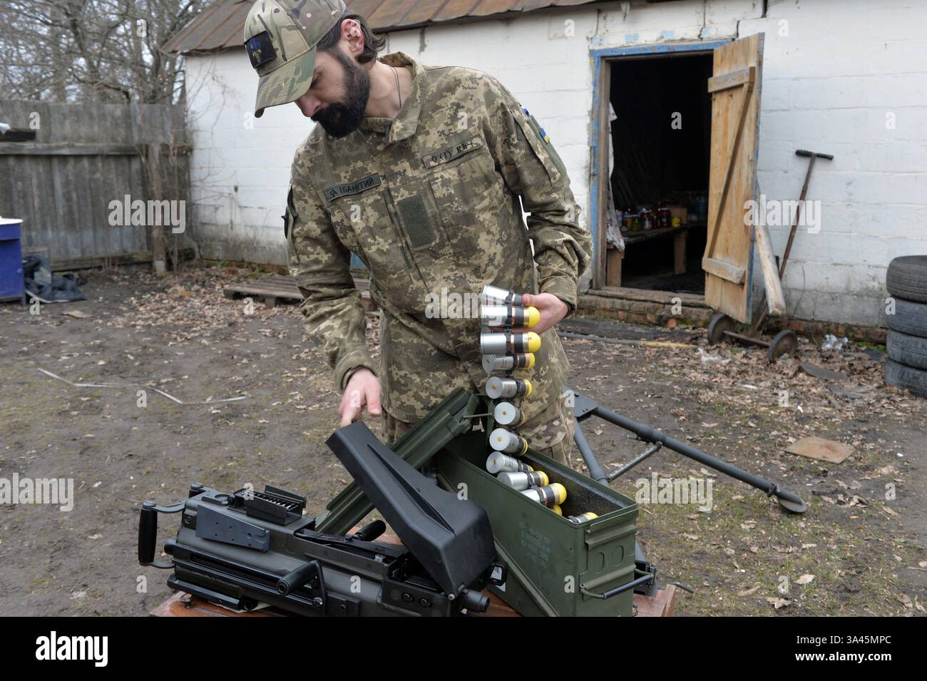 Soldier of the 2nd Rifle Battalion of the 57th Separate Mechanized ...