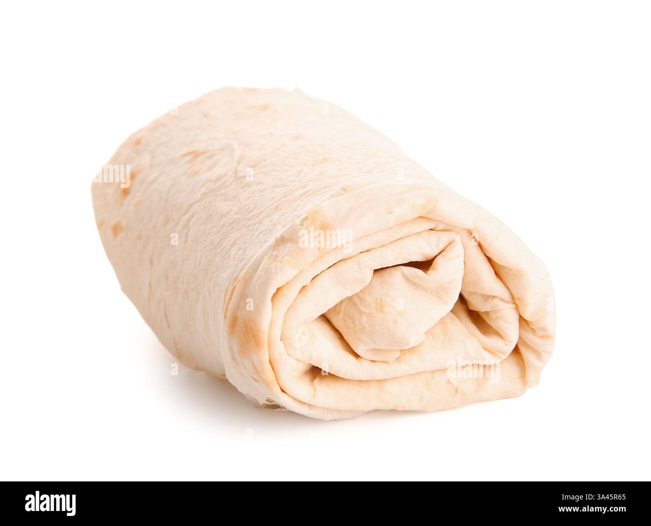 Fresh thin lavash on white background Stock Photo - Alamy