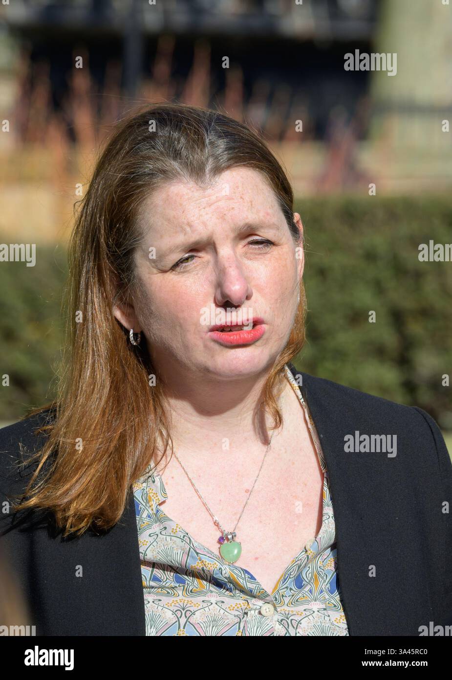 London, UK. 18th March 2025. Alison McGovern - Minister of State for ...