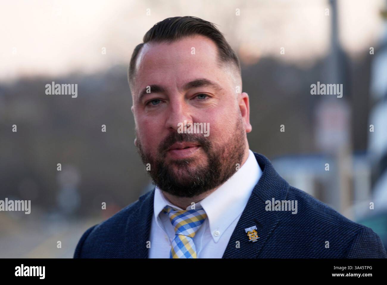 Democrat Dan Gooughnour attends a fund raiser in McKeesport, Pa ...