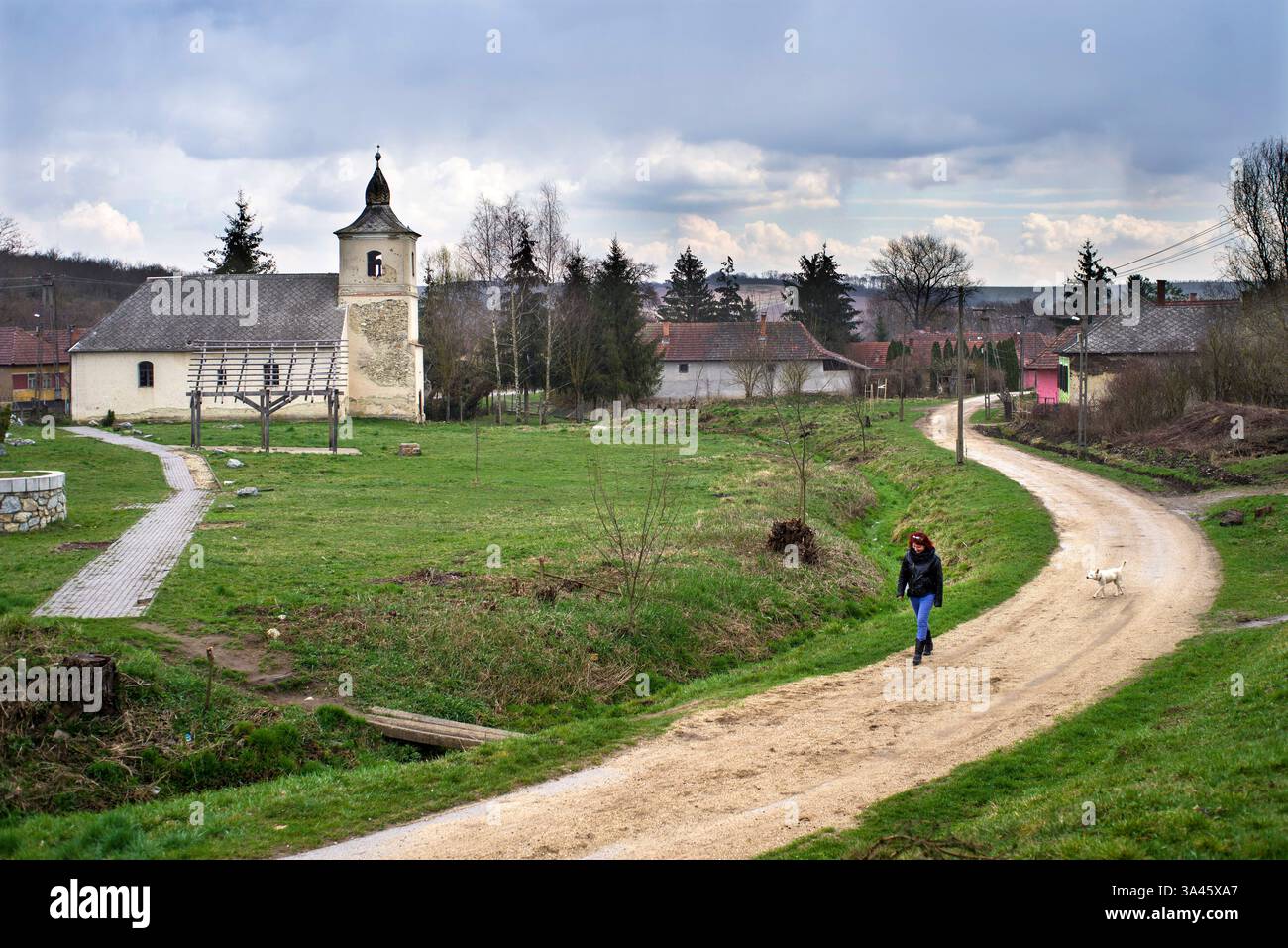 Villages falling apart, north-eastern Hungary UNGARN, 04.2021, Szakacsi ...