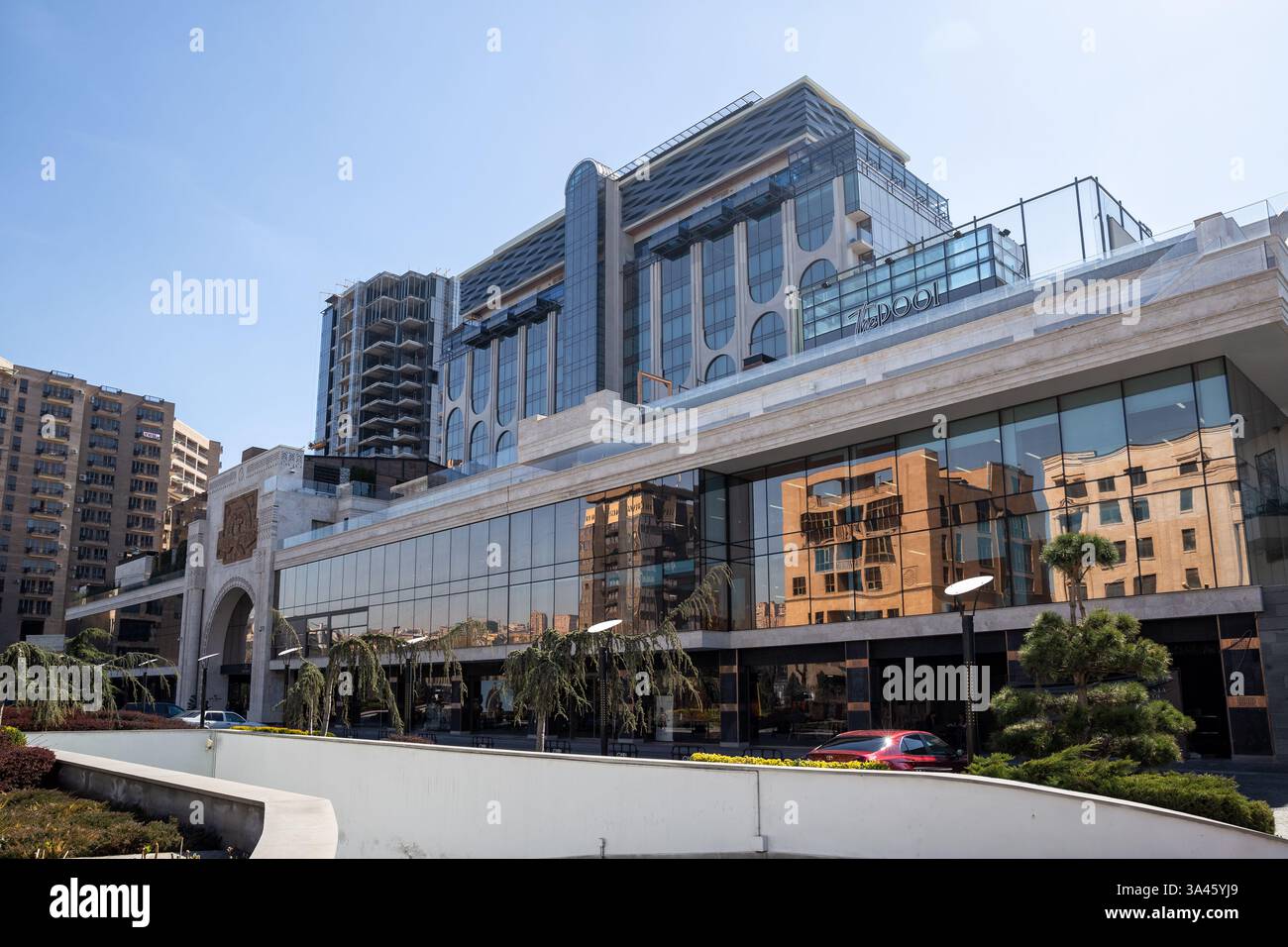 Yerevan, Armenia - April 01, 2024: New modern hotel Seven Visions ...